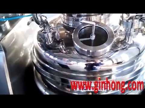 RS-100L Vacuum Emulsifying Mixer with Siemens PLC and Touch Screen