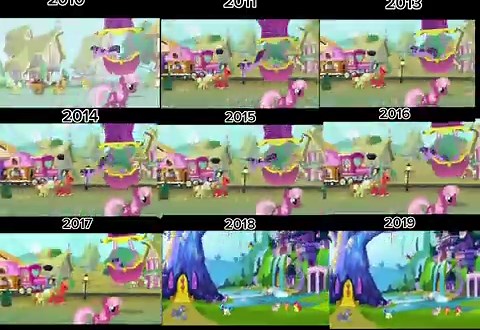My little pony intro evolution