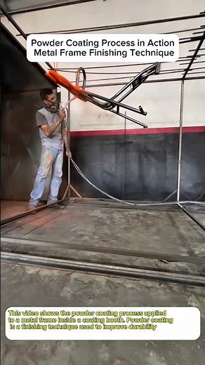 Powder Coating Process in Action | Metal Frame Finishing Technique
