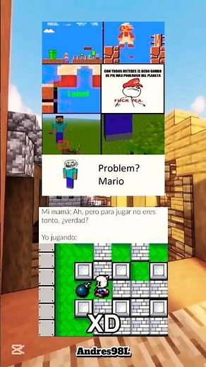 mario bros vs minecraft
