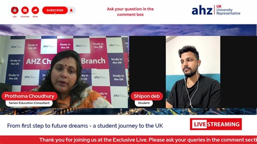 Join us for the live session to learn about the complete UK study journey — from choosing the right course and university to preparing documents, securing your offer letter, visa process, and finally settling into student life in the UK. We will walk you through each step in a simple and clear way, share practical tips, and answer your questions live. If you are planning to study in the UK or just starting to explore your options, this session will help you understand what to expect and how to p