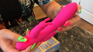 Watch Triple Stimulation Rabbit Vibrator for Women on Amazon Live