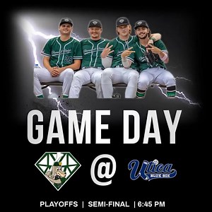 💥AWAY PLAYOFF GAME TONIGHT💥 The Mohawk Valley DiamondDawgs will make the short trip to Utica tonight to take on the Blue Sox for a second-round matchup in the PGCBL Playoffs. This is a one-game semifinal matchup with the winner advancing to the Eastern Division Finals. We need all our fans to make the trip to Utica tonight to support our players and coaches as we continue on our quest for a 3rd PGCBL Championship! Game Time - 6:45 | Mohawk Valley DiamondDawgs Baseball
