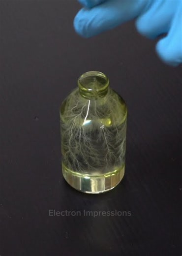 Making Lightning in a Bottle! #experiment #cool #science #cool #art #physicsexperiment #wow