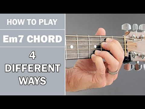 How To Play Em7 Chord on Acoustic Guitar | 4 Variations