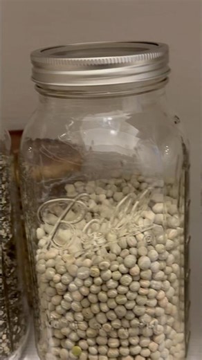 Glass storage containers for pantry / Mason jars 64 0z \\ #youtubeshorts