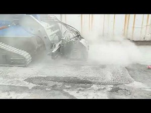 Automatic hydraulic concrete floor milling machine for surface preparation