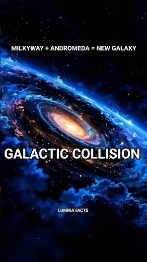 MILKY WAY ANDROMEDA GALAXY COLLISION 💥 | Lumina Facts #universe #space