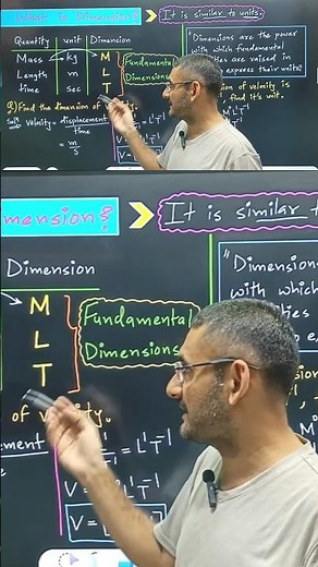 Dimensional Analysis | Class 11 Physics | Chapter 1 Units and Measurements #jee #neet