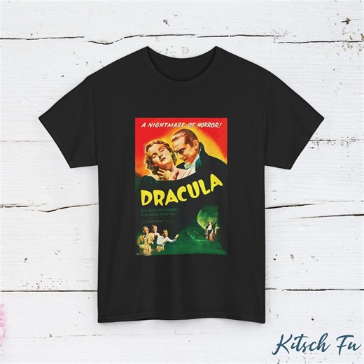 Dracula T-shirt, Vintage Classic Horror Movie Tee - Etsy