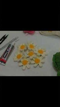 Tutorial of a crocheted flower🫂💕#ytshorts#crochet#handmade#viral#aesthetic #yarncloudcrochet