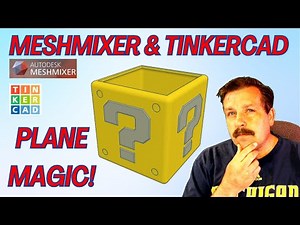 STL Magic MeshMixer Plane CUT Tinkercad Combo for Beginners in Minutes