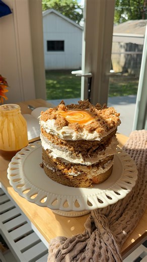 8.6K views · 101 reactions | brown butter pumpkin cake  no surprise...