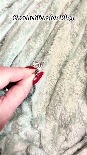 Crochet Tension Ring & Yarn Guide #crochet #crochetring #yarnguide #tensionring #tiktokshopfinds