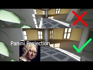 Unity Panini Projection How to Fix Stretched View on High Degree Field of View Images!