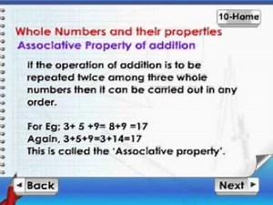 Learn Maths - Class 5 - Whole Numbers and Their Properties - Associative Property of Addition