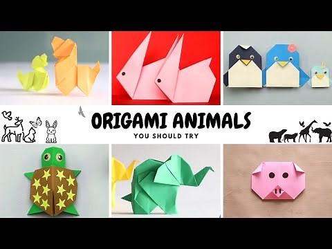 Origami Animals 🐘🐶 | Easy & Beautiful Paper Folding Compilation