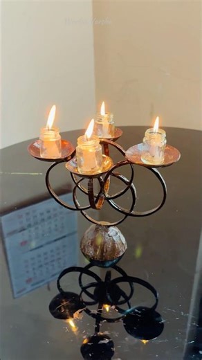 അമ്മാവെ വണങ്ങാതെ ഉയർവില്ലയെ 😌🥰😁| Candle Holder Making DIY Craft With Coconut Shell🕯️