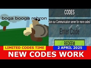 *NEW CODES APRIL 2, 2025* Booga Booga [REBORN] ROBLOX | LIMITED CODES TIME