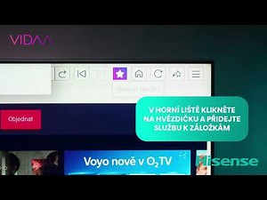 VIDAA - prohlížeč (browser) - nastavení zkrácené volby O2TV apod.
