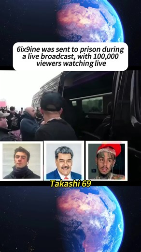 6ix9ine was sent to prison during a live broadcast, with 100,000 viewers watching live #breakingnews #fyp#adinross#6ix9ine #usa
