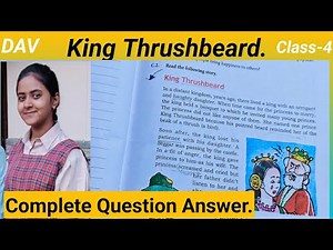 Dav Class-4 English Reader King Thrushbeard Complete Question Answer. #learnwithlearner.