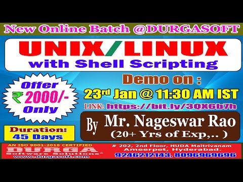 UNIX/LINUX Online Training @ DURGASOFT