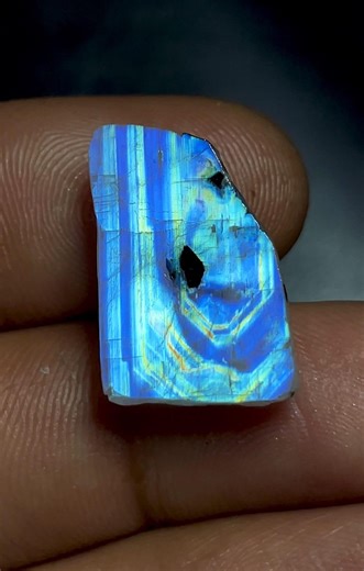 Polished Rainbow Flashy Moonstone Raw Slice , One Sided Polished Loose Gemstone || Size =20x14x7mm !! - Etsy