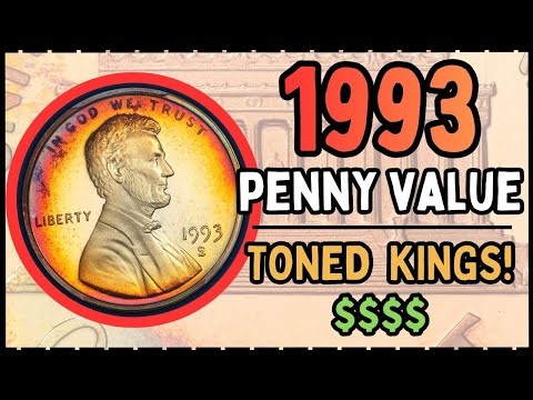 1993 Penny Value - Toned Coins Worth BIG Money!