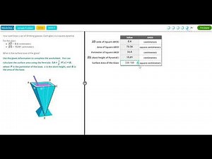 Mathia Hack Type in the Expression (Finding Surface Area of 3D shapes)