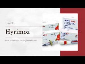 #Hyrimoz: Indikasjoner, kontraindikasjoner, dosering, bivirkninger| adalimumab
