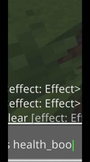 minecraft health boost [bedrock] #minecraft #bedrock #command #shorts