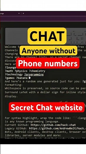 Chat Anonymously Without Phone Number or Login #shorts #trending #ytshorts #viralvideo