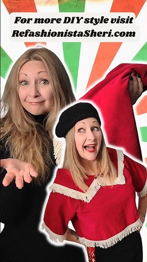 Make an awesome velvet top from a vintage tablecloth! Very Easy Sewing