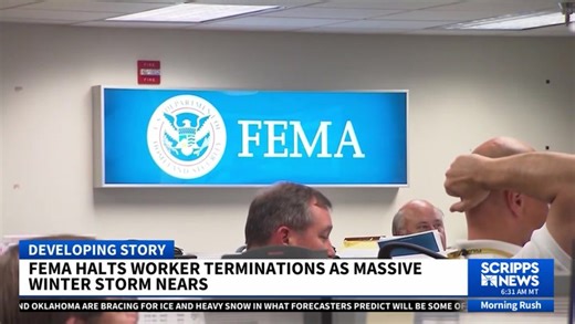 FEMA halts worker layoffs amid looming winter storm