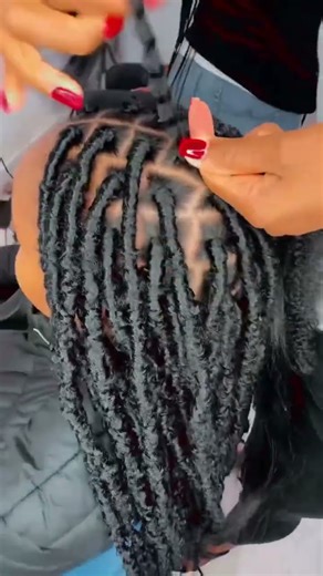 Distress locs/ Butterfly locs protective style #youtubeshorts
