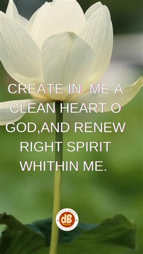 A powerful prayer for spiritual renewal and cleansing. ⏩This verse is a heartfelt cry to God for purification, forgiveness, and transformation. It's a reminder that we need God's work in our hearts to be made new and to live a life that honors Him. When we pray this prayer, we're asking God to: - Cleanse us from sin and its effects - Renew our minds and spirits - Give us a fresh start and a new perspective May this prayer be a reminder to seek God's transforming power in our lives. | Daily Bread