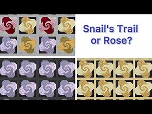 Transform Snail Trail Quilt Block into a Beautiful Rose in 10 Minutes