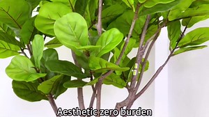 Artificial Fiddle Leaf Fig Tree 8ft Tall,Faux fig Tree Indoor Artificial Tree for Modern Home Office Living Room Floor Decor Indoor