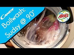 Candy GrandO Simply|Fi washing machine - Cottons Boilwash 90° with Ariel (very sudsy)