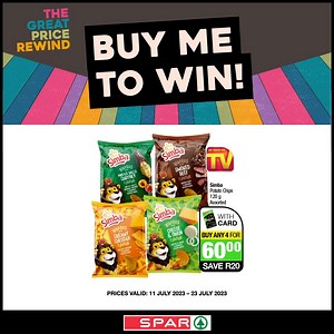 GREAT DEALS at your favourite SPAR between 11-23 July 2023! 🥳 You get MORE at our #SPAR60thBirthday #SPAR60thRewind ➡https://bit.ly/46xATer | My SPAR