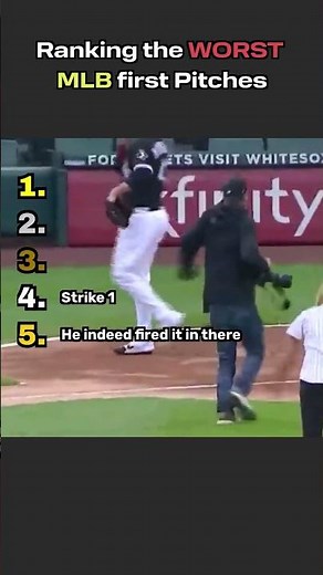 Worst Ceremonial First Pitches Ever Thrown