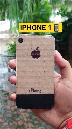 First iPHONE📱 with Cardboard se banaen #india #iphone#subscribe #diy