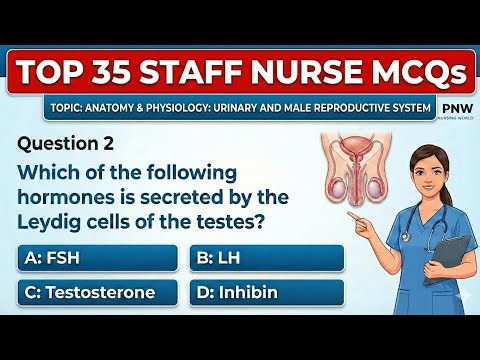 JKSSB Staff Nurse PYQ | GMC HANDWARA/UDHAMPUR | Urinary/Male Reproductive System | A&P Nursing 2026