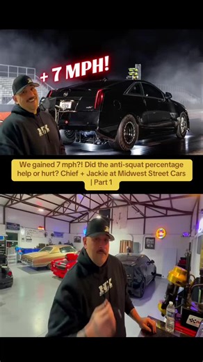We gained 7 mph?! Did the anti-squat percentage help or hurt? Chief Jackie at Midwest Street Cars | Part 1