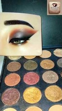 Flawless Gold & Brown Eye Makeup Tutorial ✨ #shorts