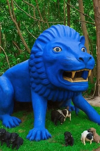 build lion hosue for puppy