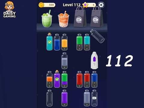 Water Jam Sort Level 112 Walkthrough