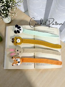Animal Crochet Bookmark Pattern PDF, Amigurumi Tutorial - Etsy