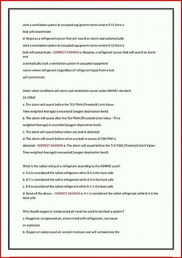 #learnexams Epa 608 Core Actual Test 500 Questions And Correct Answers G video